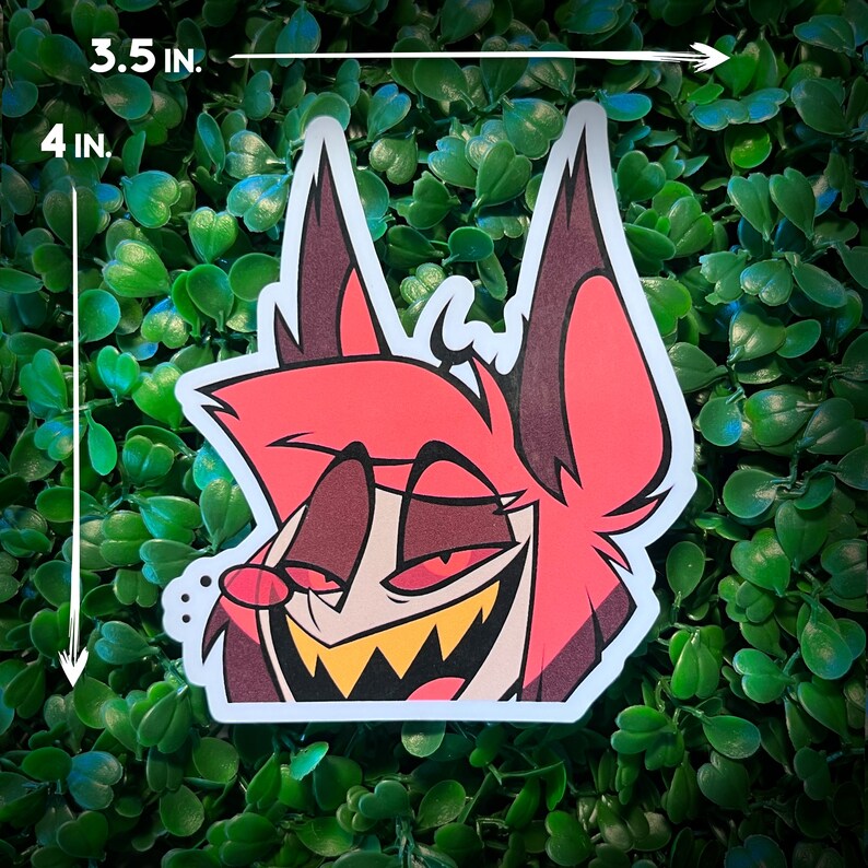Alastor Car Window Sticker Hazbin Hotel Peeper Car Decal Alastor Car ...