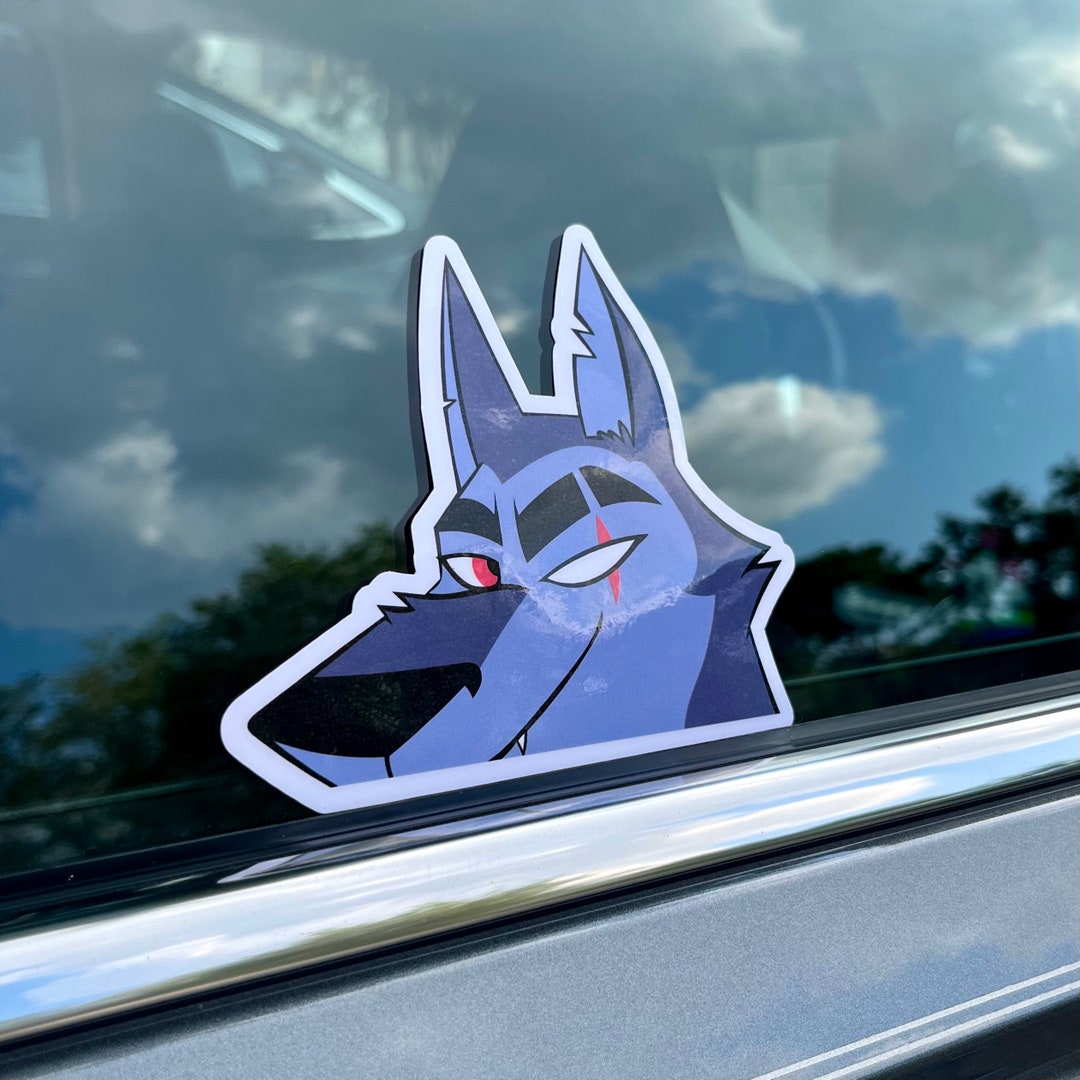 Vortex Helluva Boss Car Sticker Helluva Boss Vortex Bumper Sticker ...