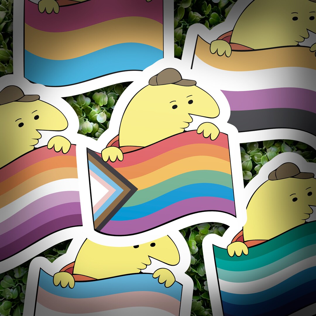 Charlie Smiling Friends Choose Your Pride Flag Sticker Pride Flag ...