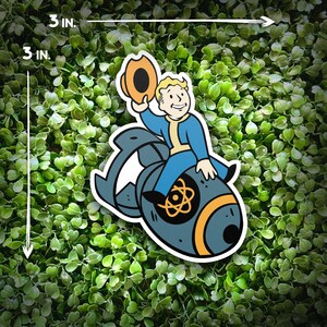 Fallout Series Sticker Vault Boy Nuke Laptop Sticker Fallout Game ...