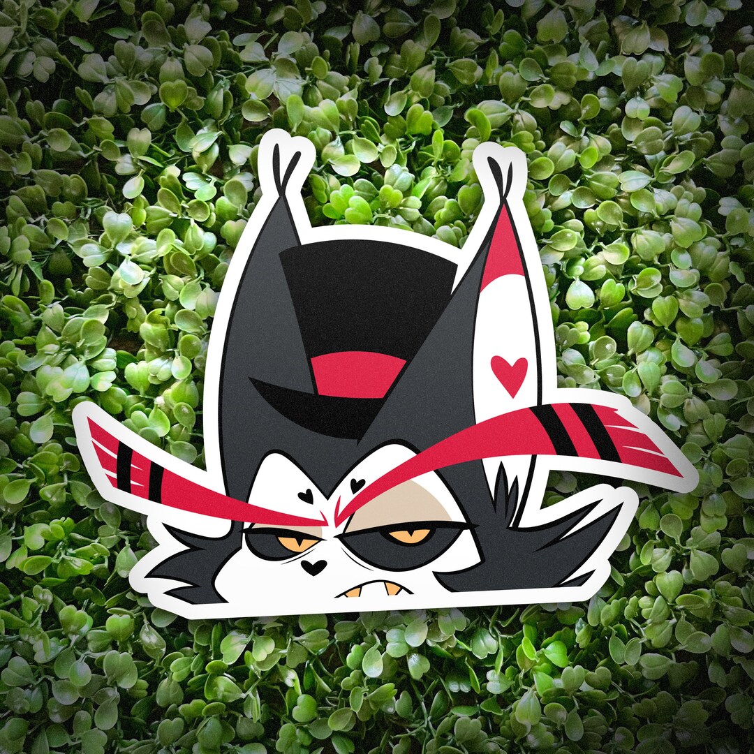 Husk Peeker Laptop Sticker Hazbin Hotel Peeker Waterproof Decal Husk ...