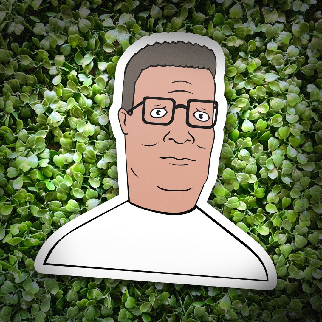 Hank Hill Laptop Peeker Sticker King of the Hill Decal Featuring Hank ...