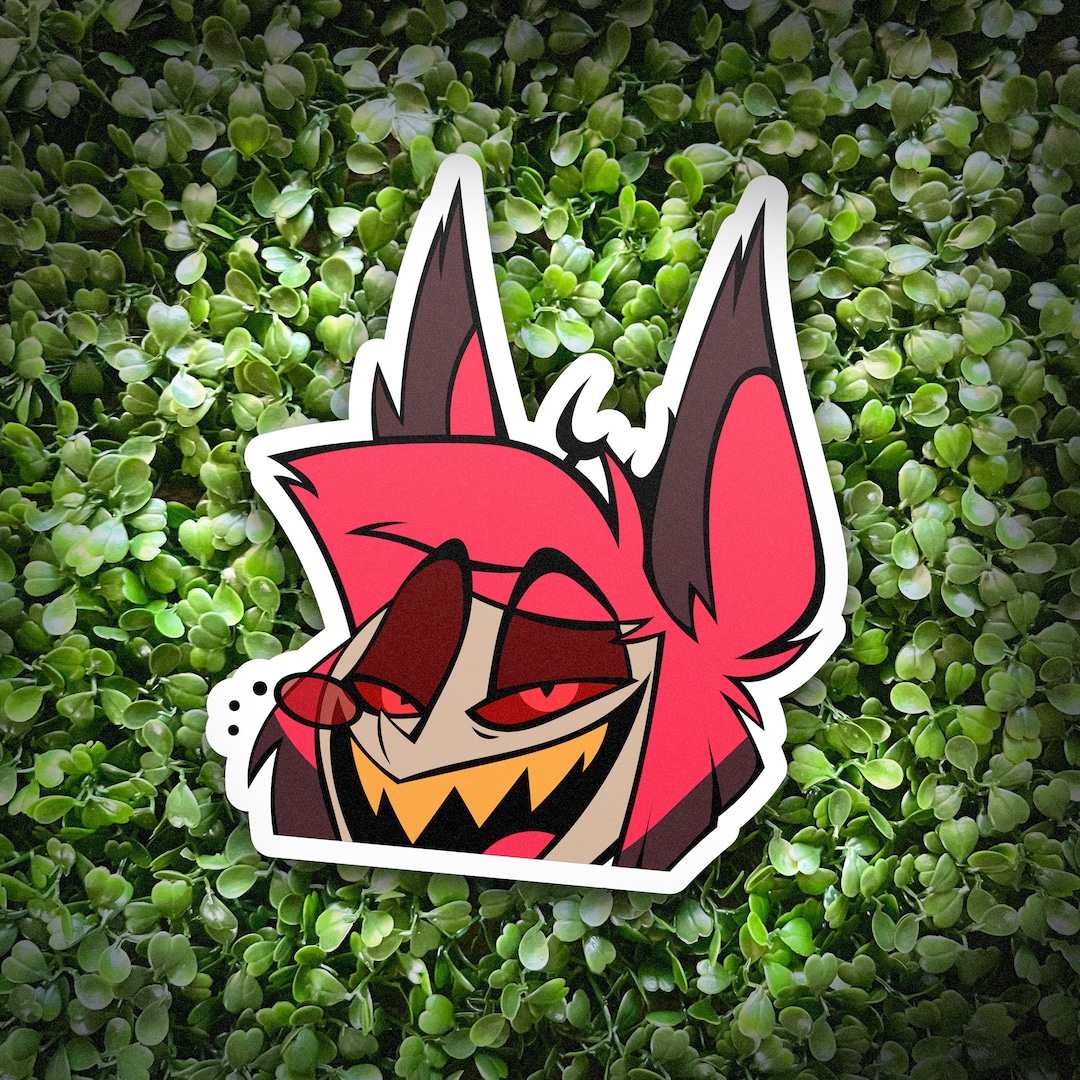 Alastor Laptop Peeker Sticker Hazbin Hotel Peeper Decal Alastor Water ...
