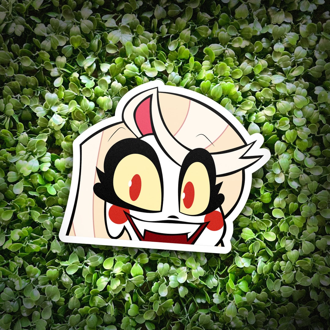 Charlie Morningstar Peeker Sticker Hazbin Hotel Peeker Laptop Decal ...
