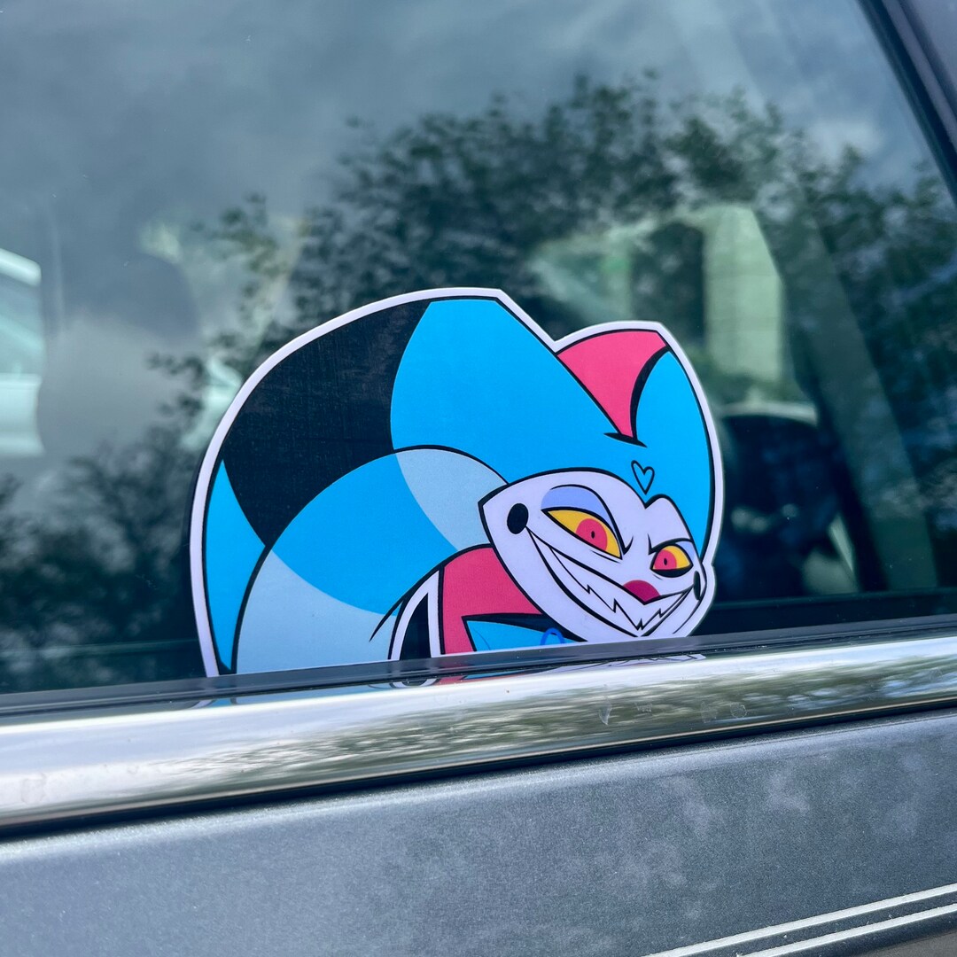 Fizzarolli Car Window Sticker Helluva Boss Peeker Car Decal Fizzarolli ...