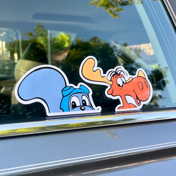 Rocky and Bullwinkle - Etsy