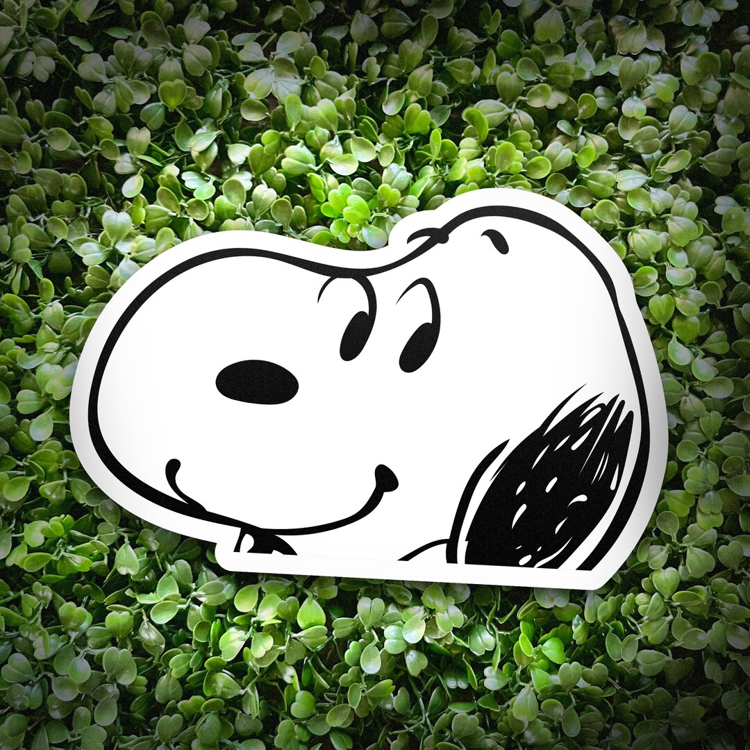 Snoopy Laptop Peeker Sticker Cute Snoopy Laptop Decal Waterproof ...