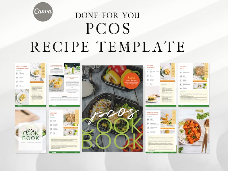 PCOS Cookbook Template Editable in Canva With Resell Rights, PCOS ...