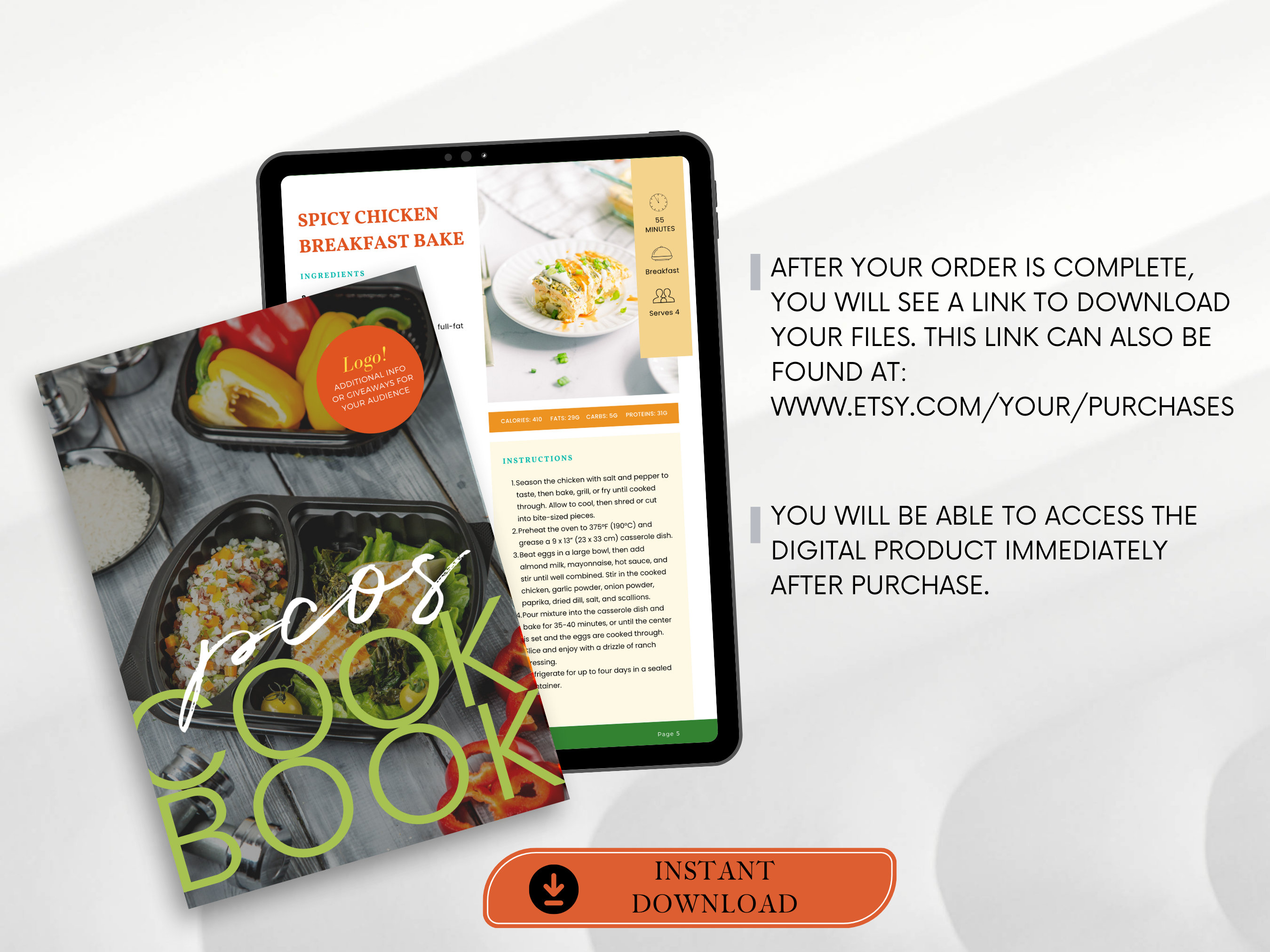 PCOS Cookbook Template Editable in Canva With Resell Rights, PCOS ...
