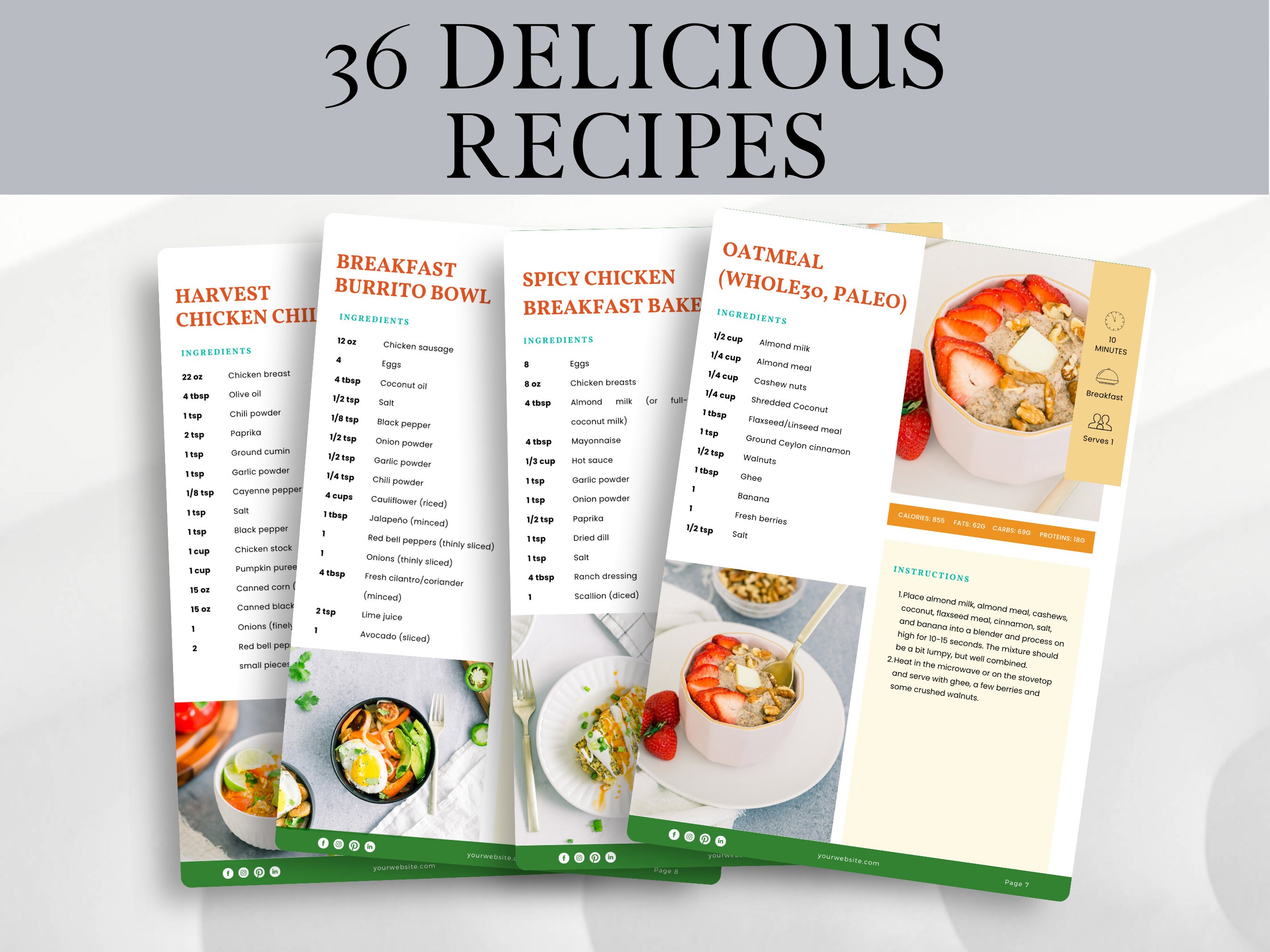 PCOS Cookbook Template Editable in Canva With Resell Rights, PCOS ...