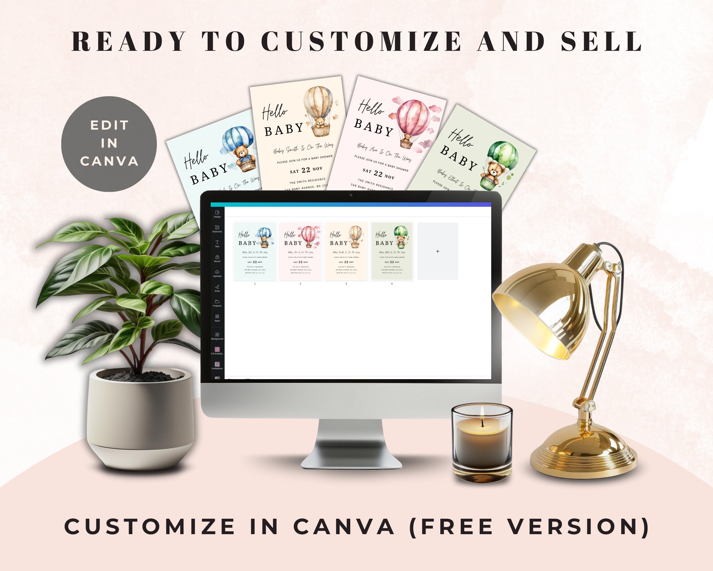 PLR Baby Shower Invitations, PLR Invitations, Plr Party Invite ...