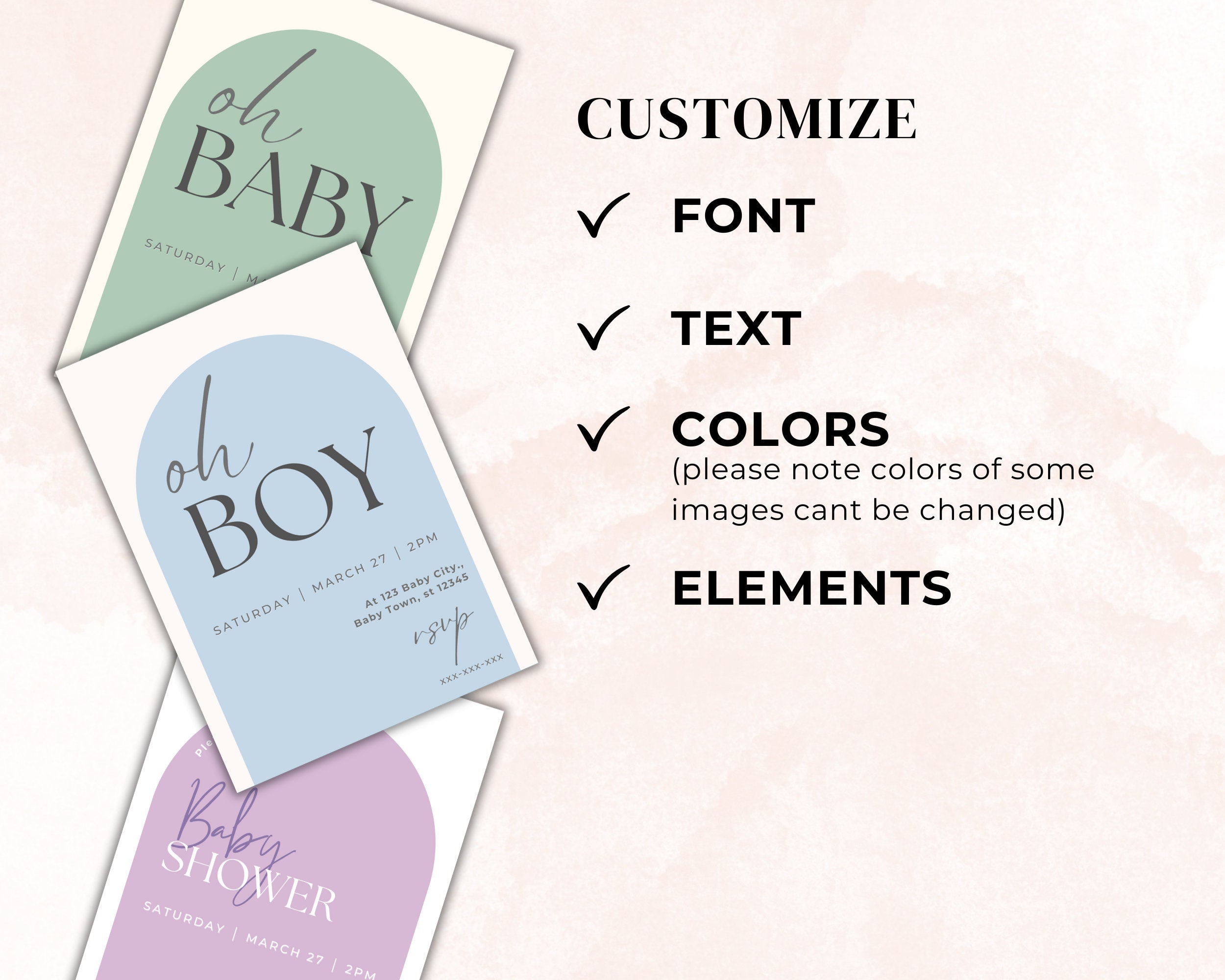 PLR Invitation Base Templates, PLR Baby Shower Invites, Plr Party ...