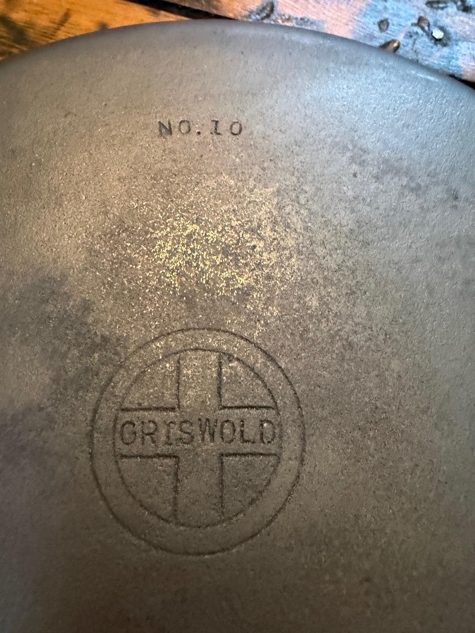Griswold #10 Small Block Logo Cast Iron Skillet Smooth Bottom Early ...