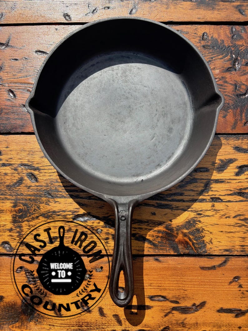 Antique Late 1800s #8 Gate Mark Cast Iron Skillet With Raised D and ...
