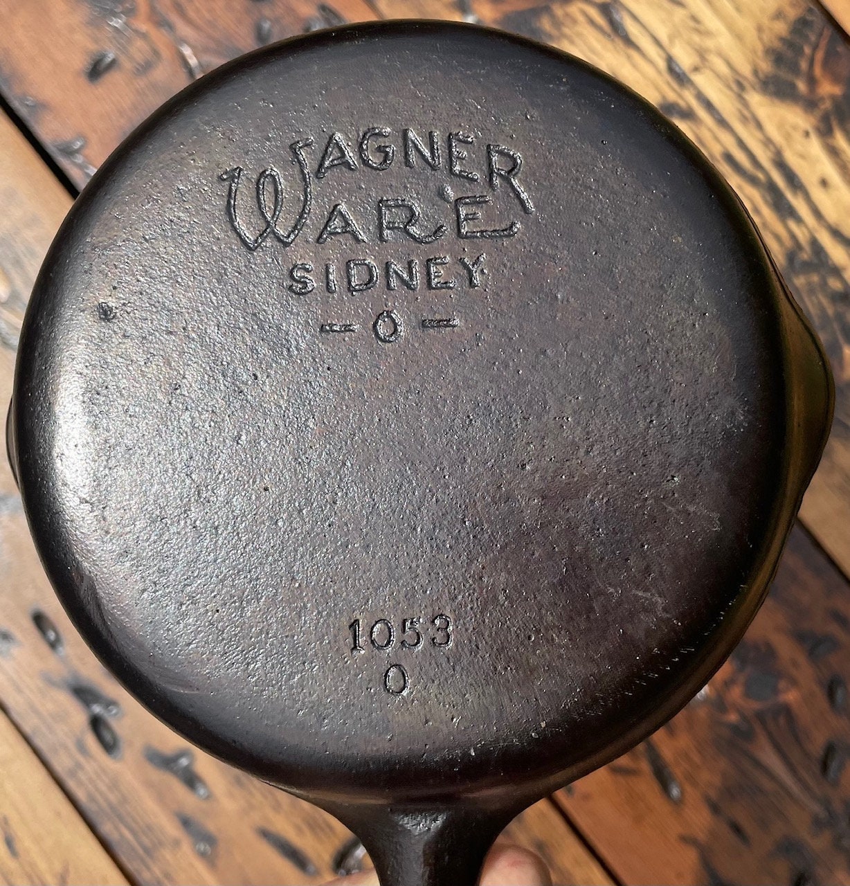 Wagner Ware 3 Stylized Logo Cast Iron Skillet, C. 1925-1935, 1053O. an ...