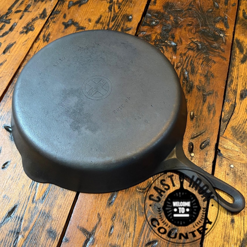 Griswold #10 Small Block Logo Cast Iron Skillet Smooth Bottom Early ...