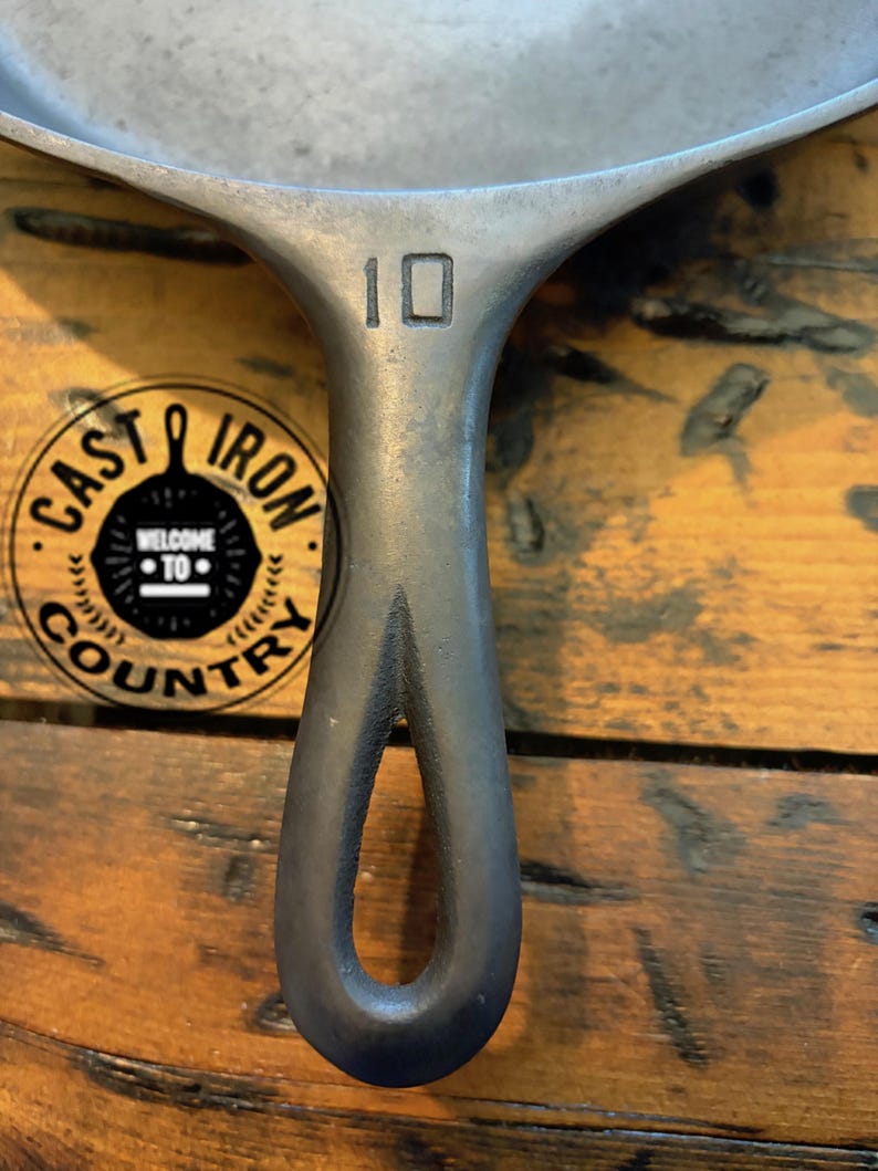 Griswold #10 Small Block Logo Cast Iron Skillet Smooth Bottom Early ...