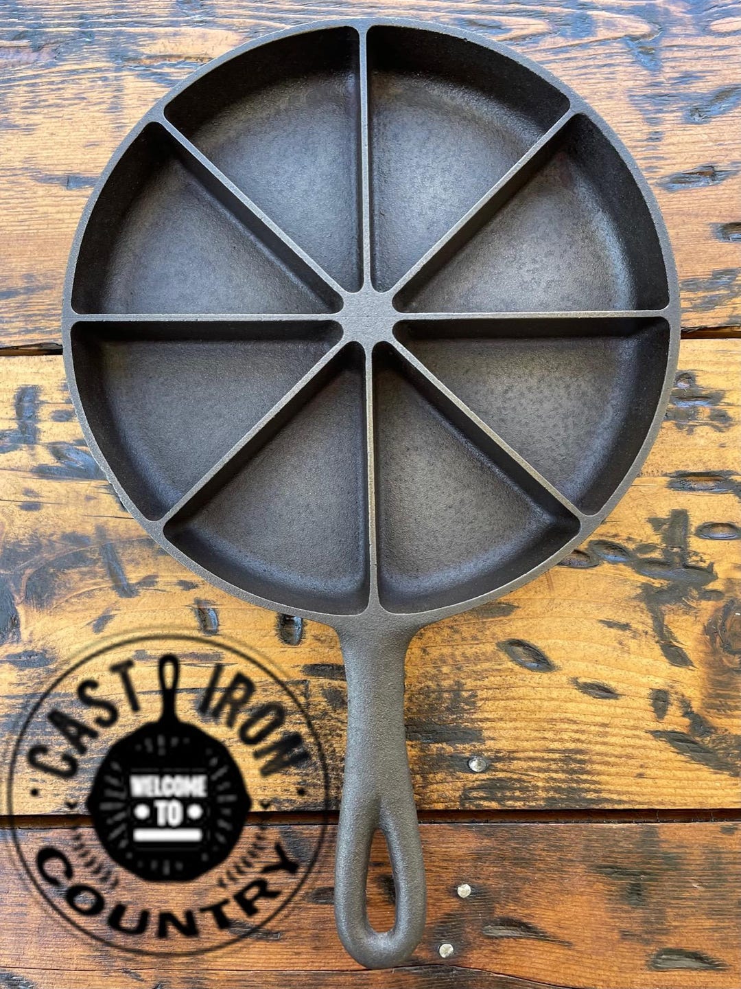 BSR Cornbread Skillet 1950s Cast Iron 8 Wedge Pan. A Slice of Heaven ...