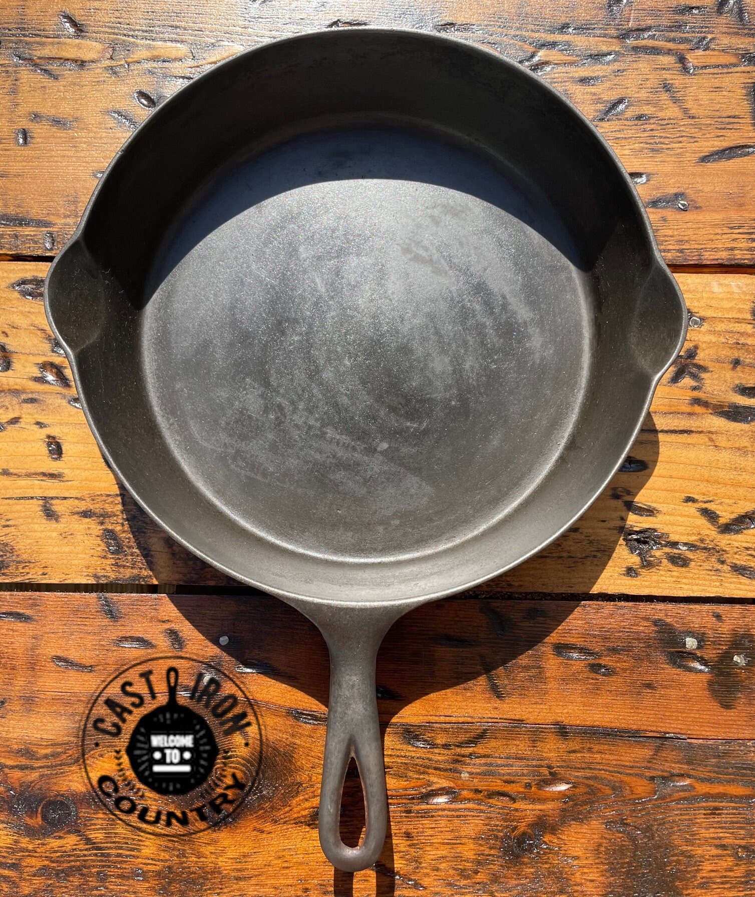 Wapak 10 Block Logo Cast Iron Skillet - Etsy