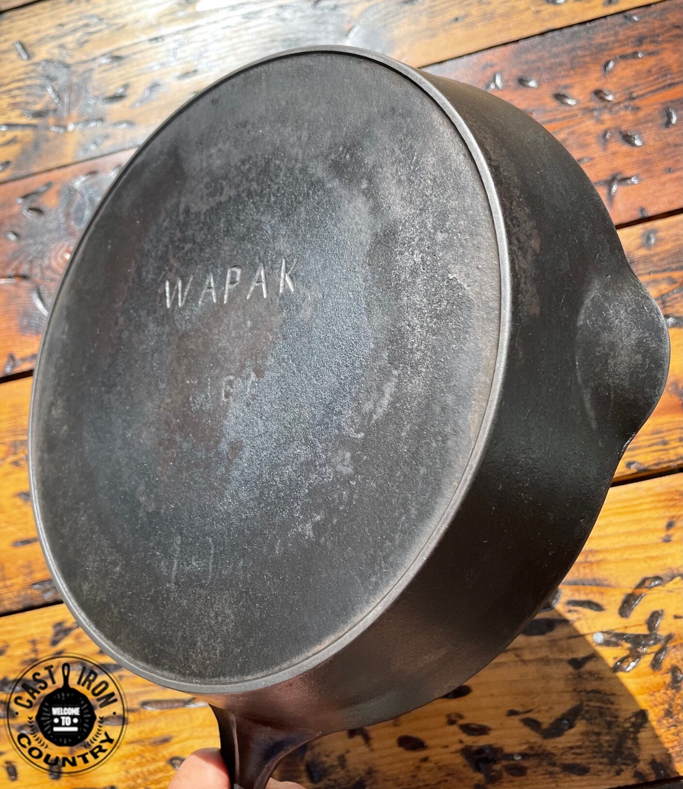 Wapak 10 Block Logo Cast Iron Skillet - Etsy