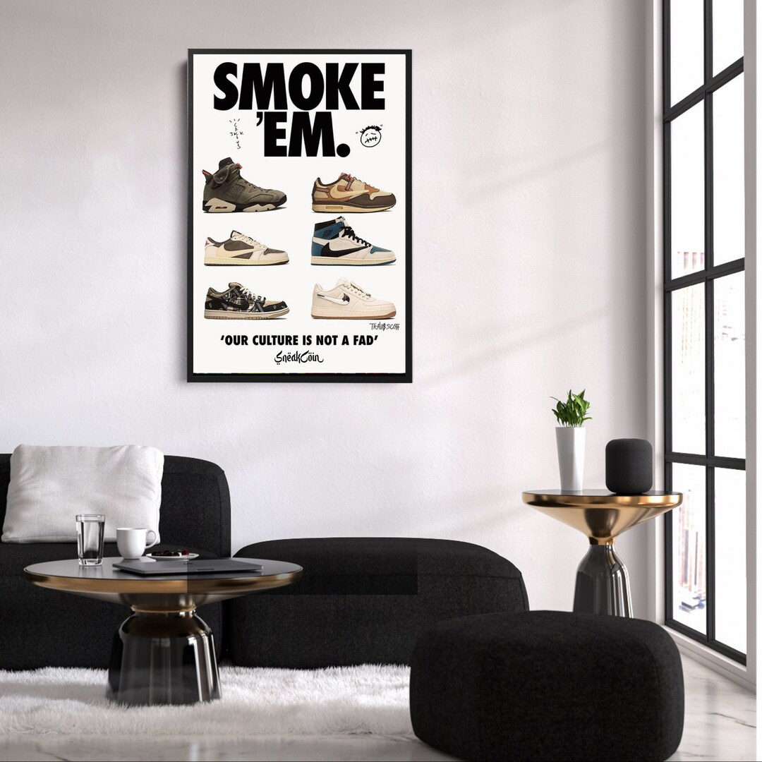 Poster SMOKE'EM Vintage Sneakers Poster Sneakers Collection Poster ...