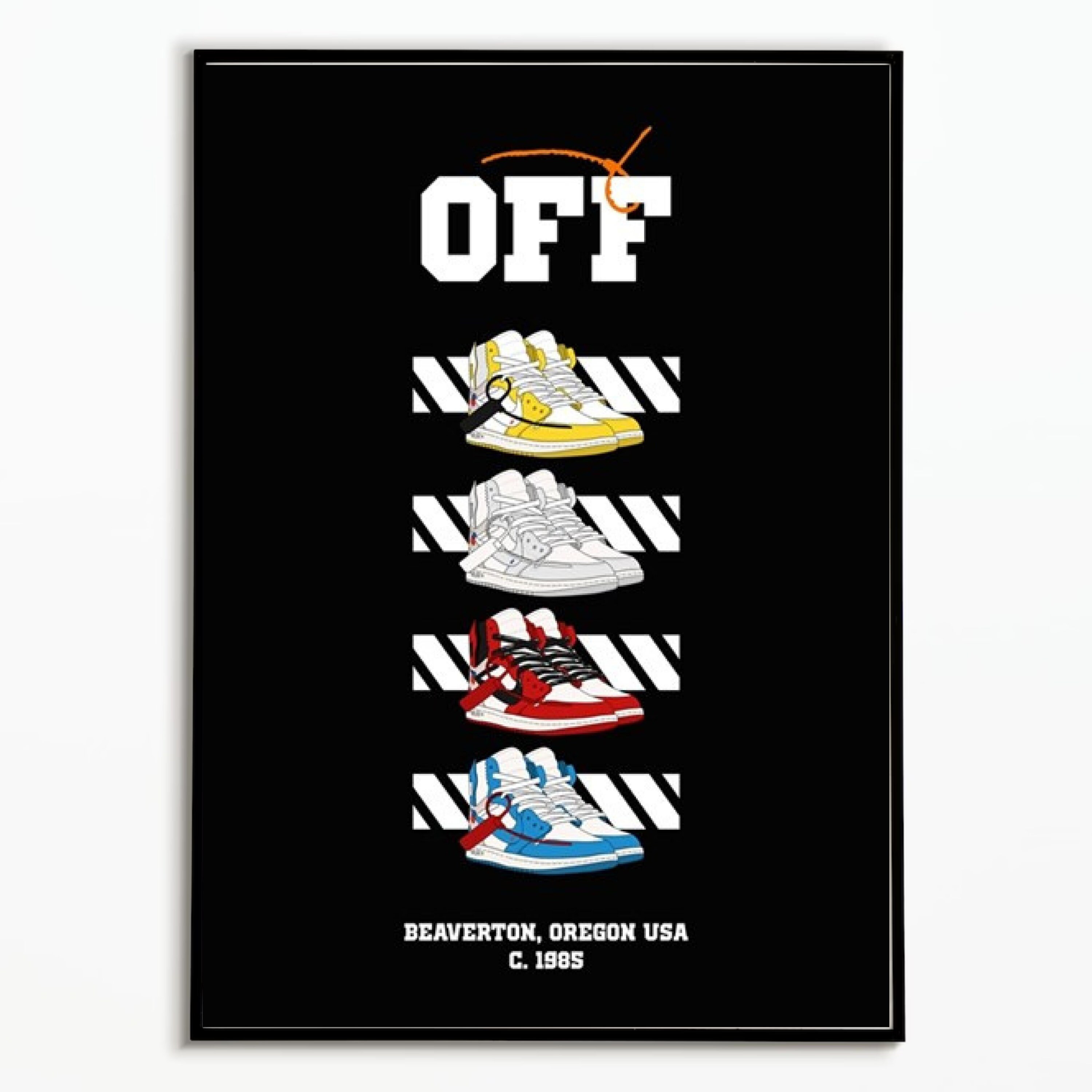 Vintage Sneakers Poster Sneakers Collection Poster Decoration Poster ...