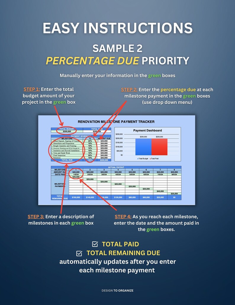 Renovation Milestone Payment Tracker, Home Renovation, Renovation ...