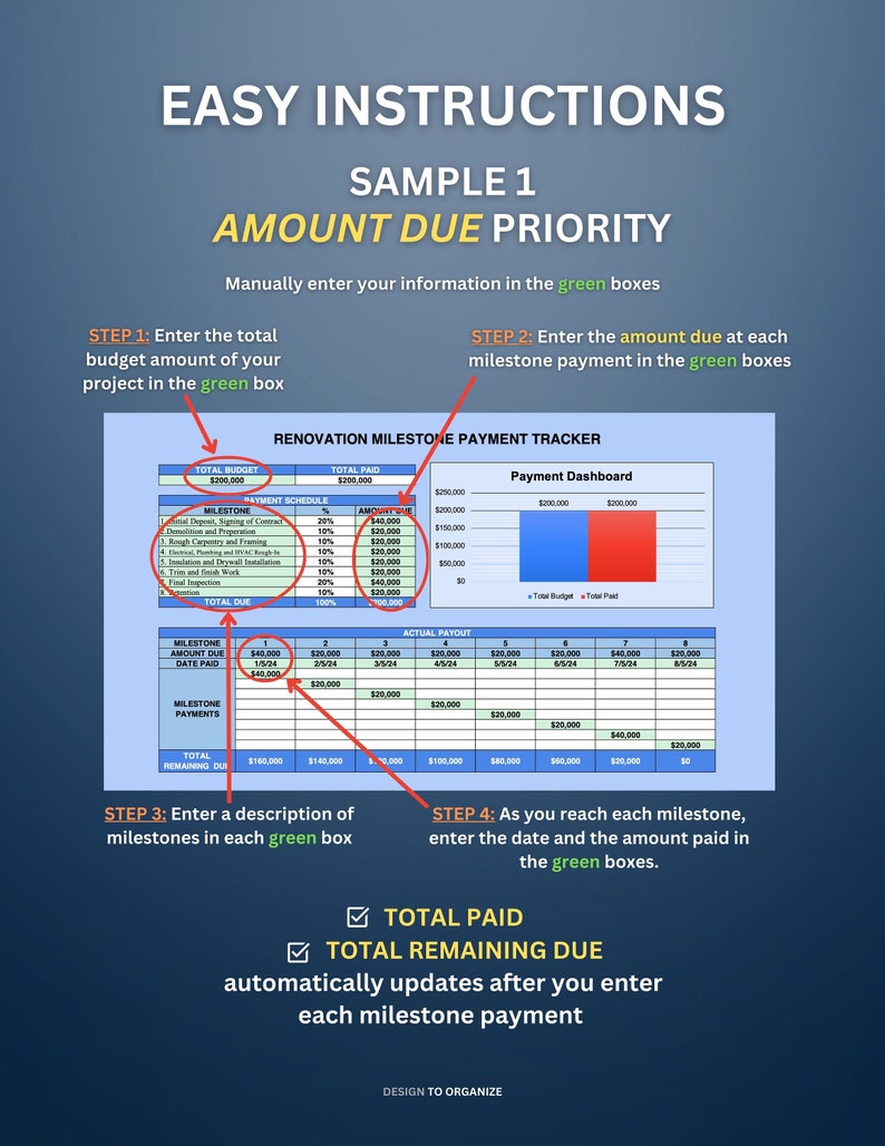 Renovation Milestone Payment Tracker, Home Renovation, Renovation ...