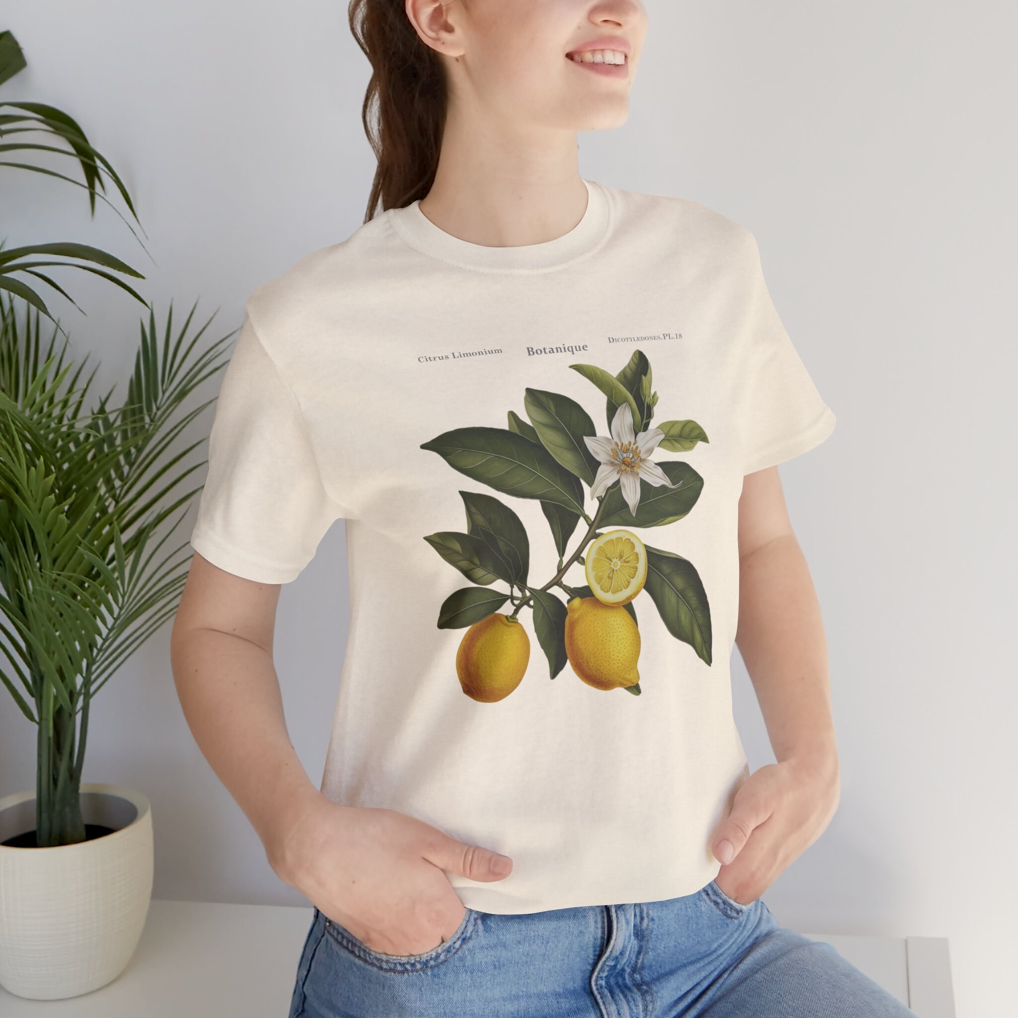 Vintage Lemon T Shirt Citrus Blossom Botanical Shirt Botanical Illustration Green Witch ...