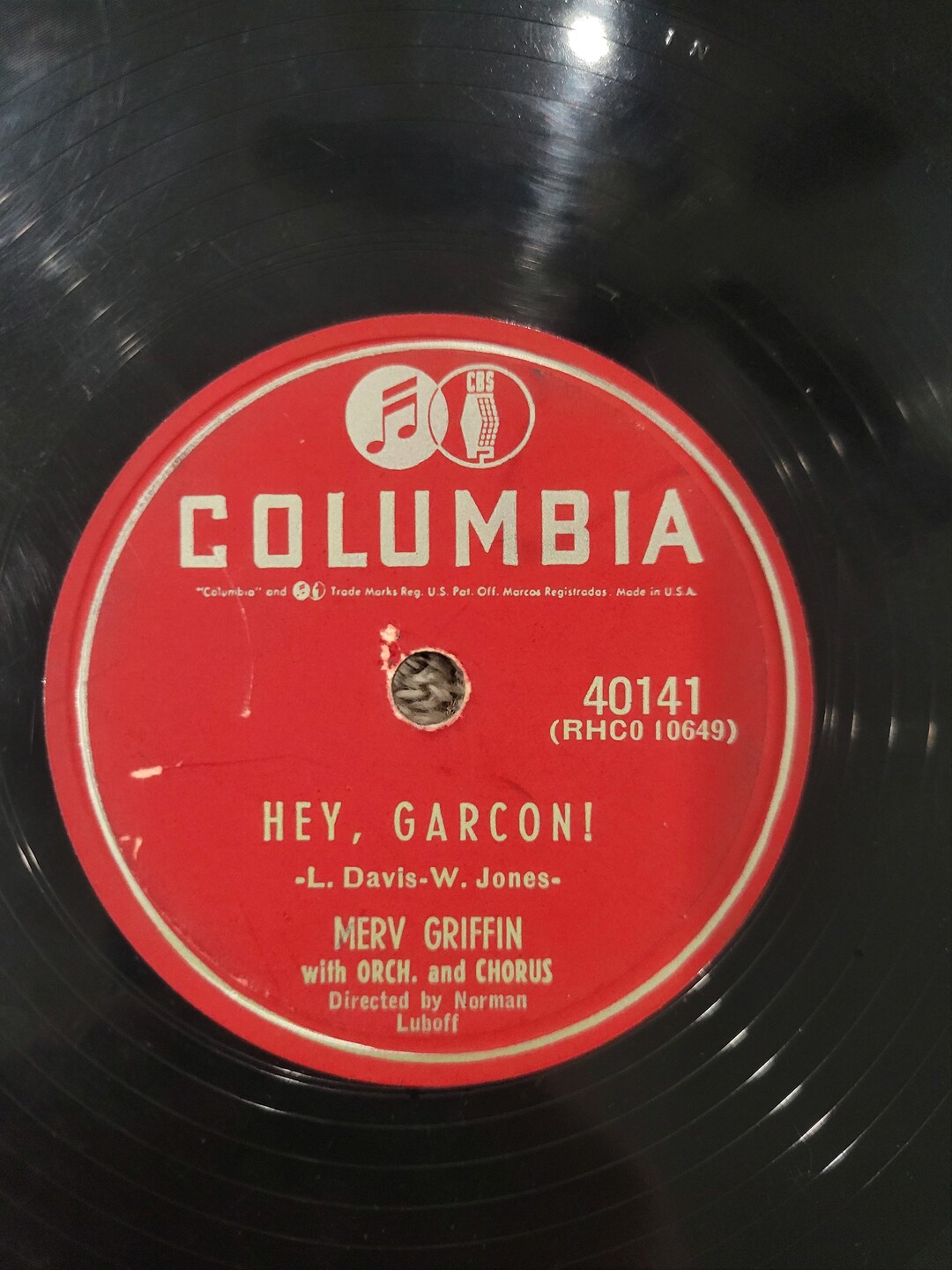 78 Rpm Record - Merv Griffin Paul Weston, Orchestra and Chorus "hey ...