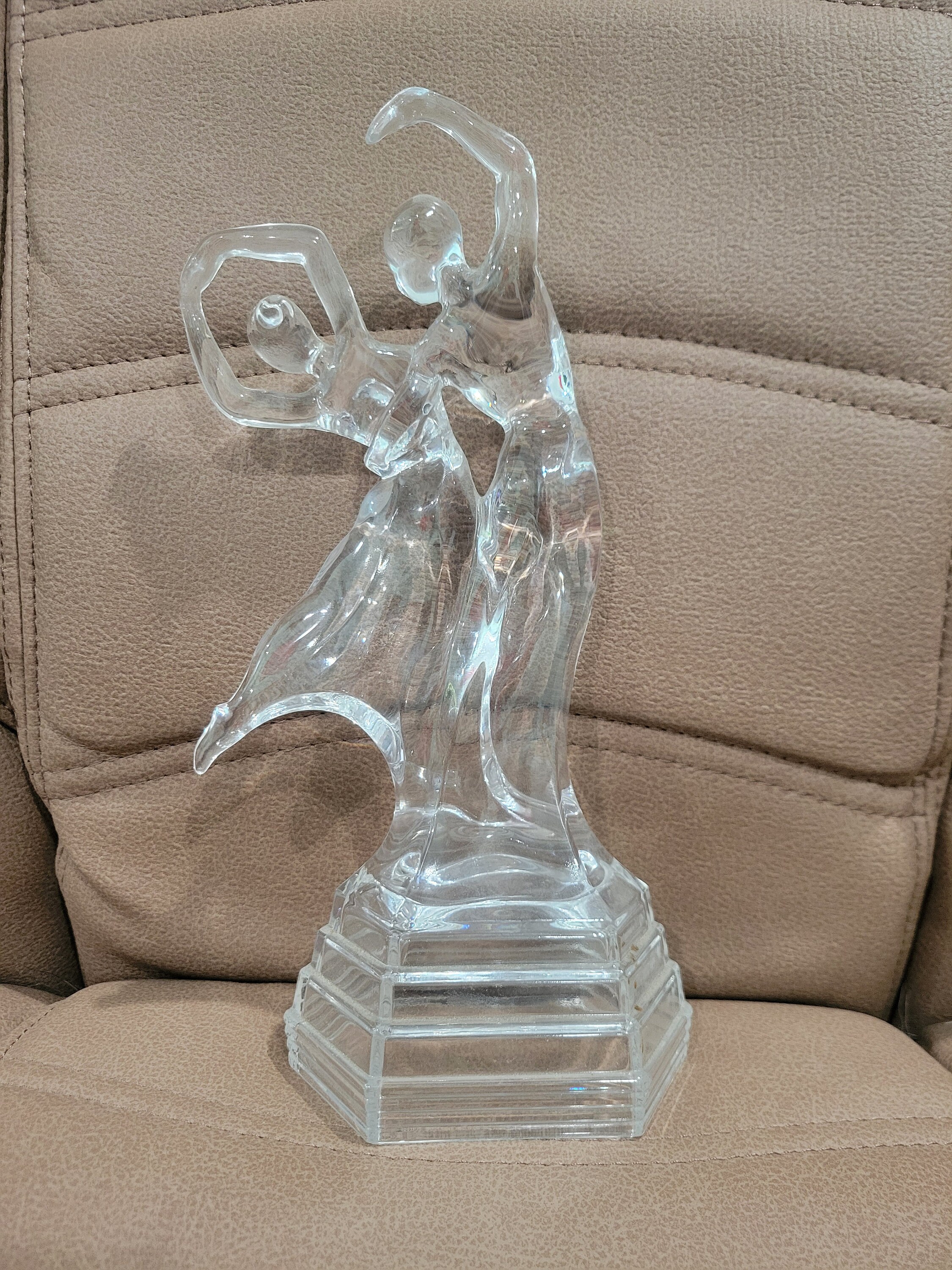 Vintage RCR Royal Crystal Rock Italy Glass Dancing Couple - Etsy