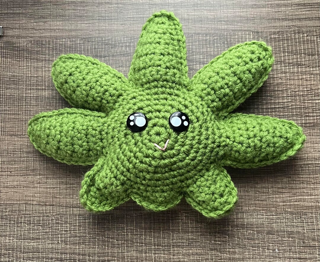Weed Leaf Amigarumi Plush Pattern - Etsy