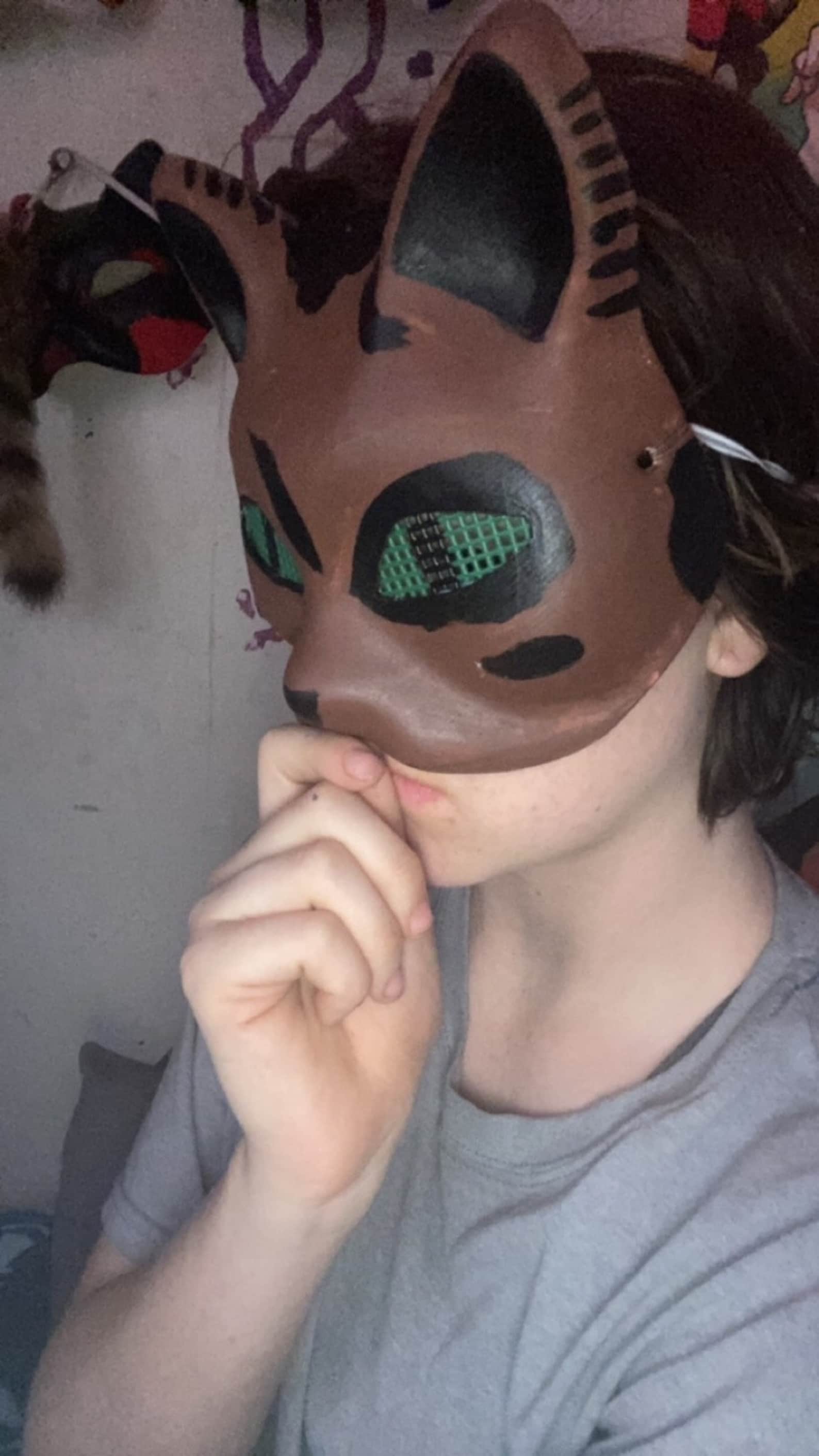 Brown Tabby Cat Therian/quadrobics Mask - Etsy