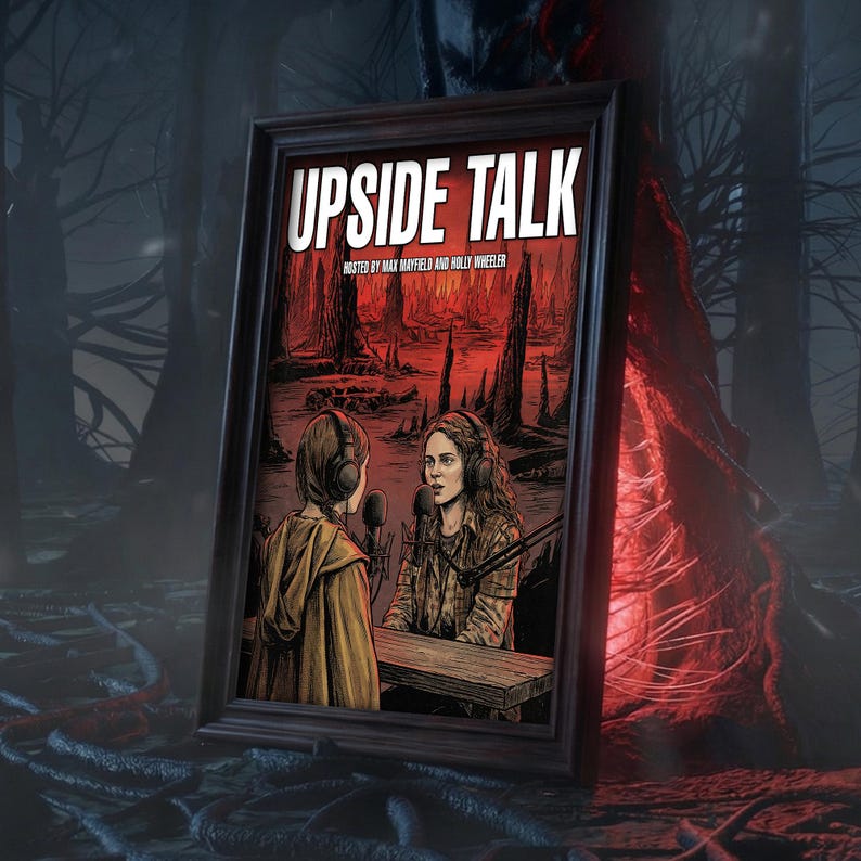 Upsidetalk Poster, 80s Stranger Things-inspired Wall Art, Max & Holly ...