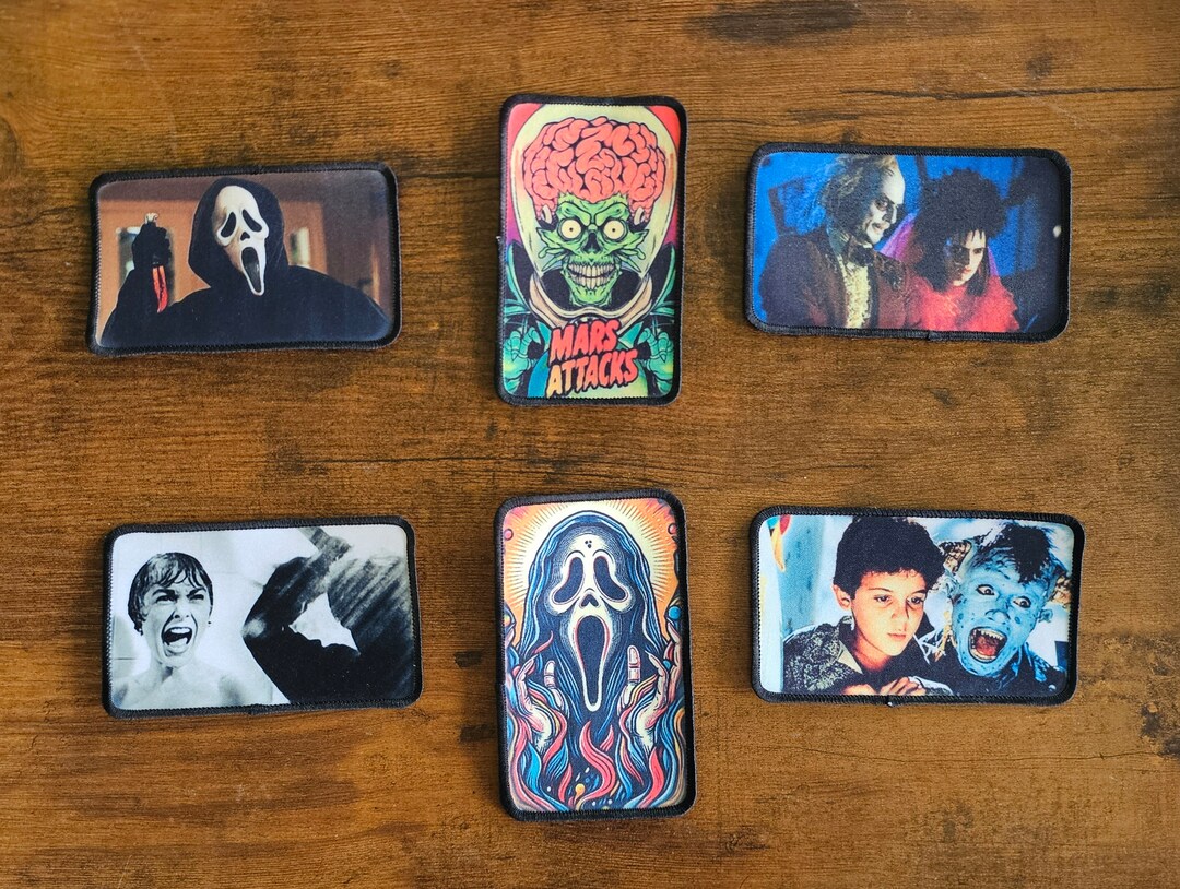 Scary Movie Patch, Horror, Creepy, Patch, Decoration, Flair, Iron On ...