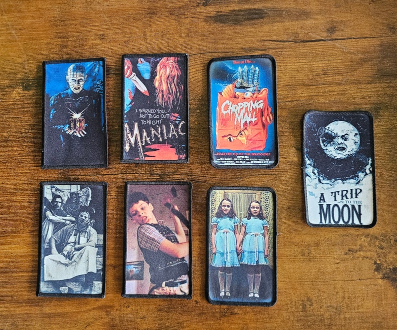 Scary Movie Patch, Horror, Creepy, Patch, Decoration, Flair, Iron On ...