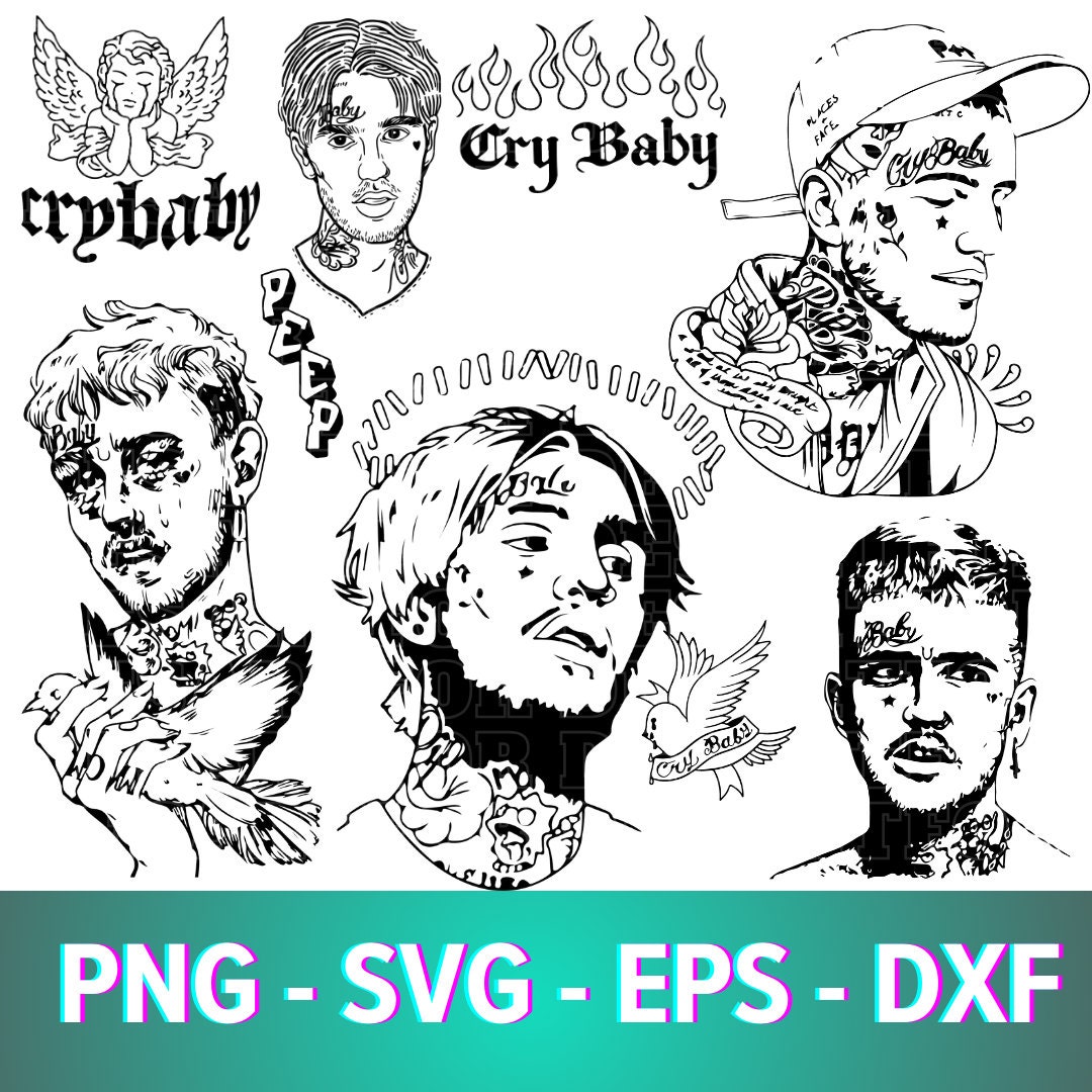 9 Lil Peep SVG Bundle, Lil Peep Png, Lil Peep Vector, Lil Peep ...
