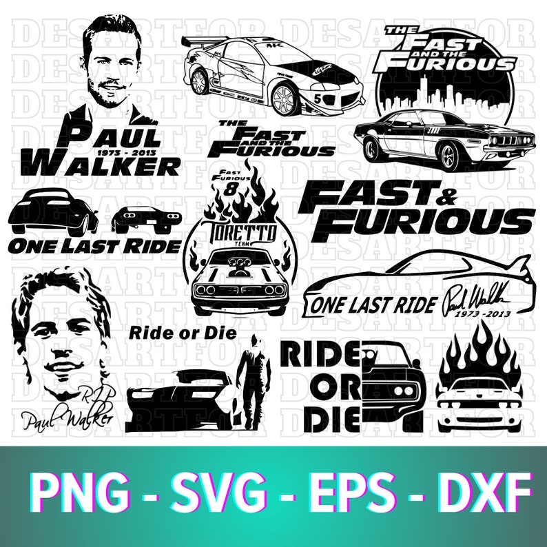 Rápido y Furioso Svg, Rápido y Furioso Png, Montar o Morir Svg, Toretto ...