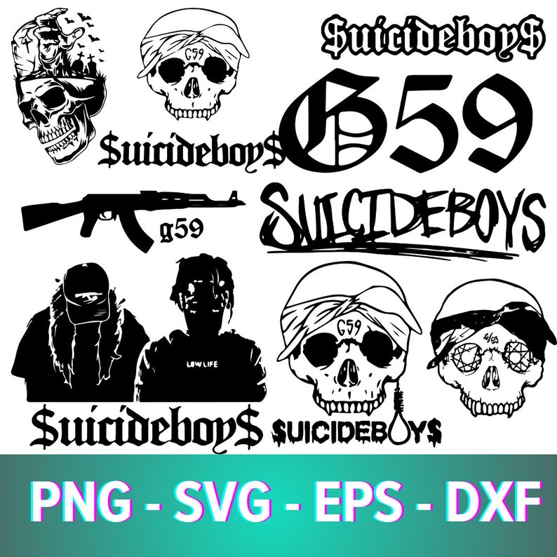 Suicide Boys Svg Bundle, Suicide Boys Png, SB Files for Cricut, Suicide ...