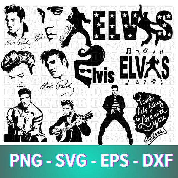Elvis Presley Svg - Etsy