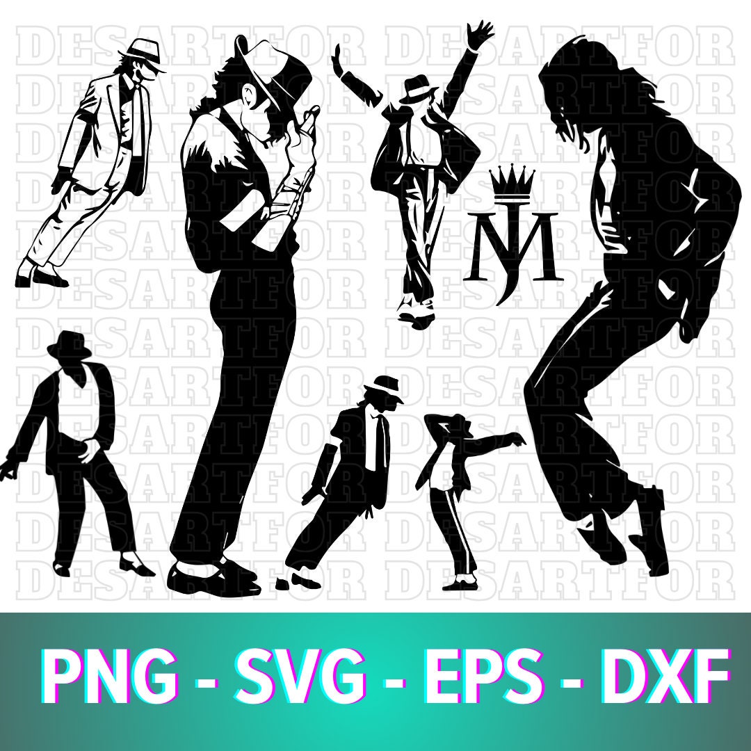 Michael Jackson Svg, Michael Jackson Png, Rei do Pop Svg, MJ Svg, MJ ...