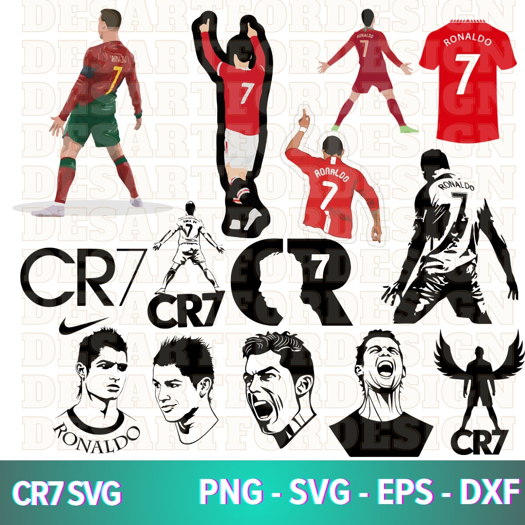 Ronaldo Svg, Cristiano Ronaldo Svg, Ronaldo Png, Cr7 Goat Svg, Goat Svg ...