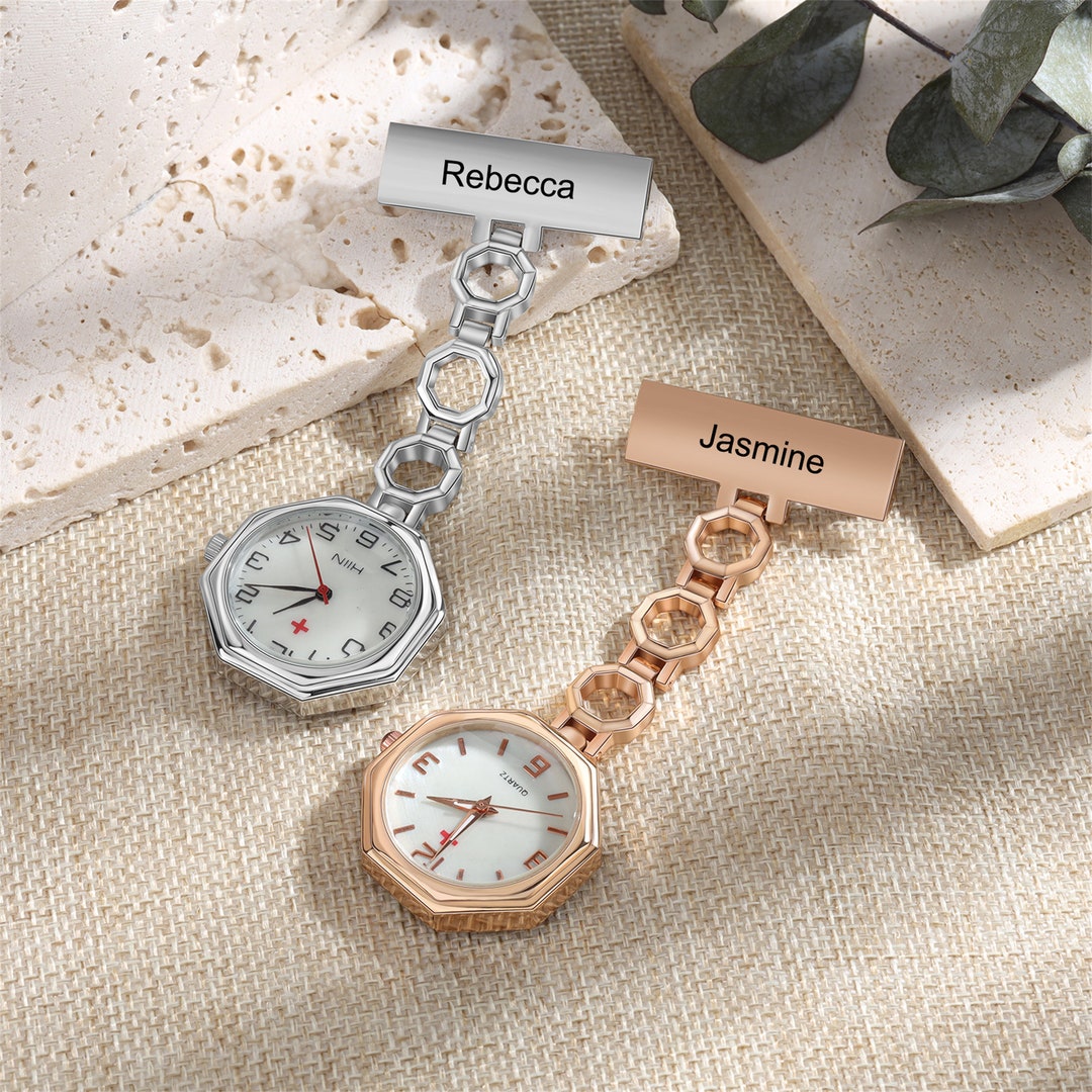 Personalized Engraved Nurse Pocket Watch With Diamond,nurse Fob Watch ...