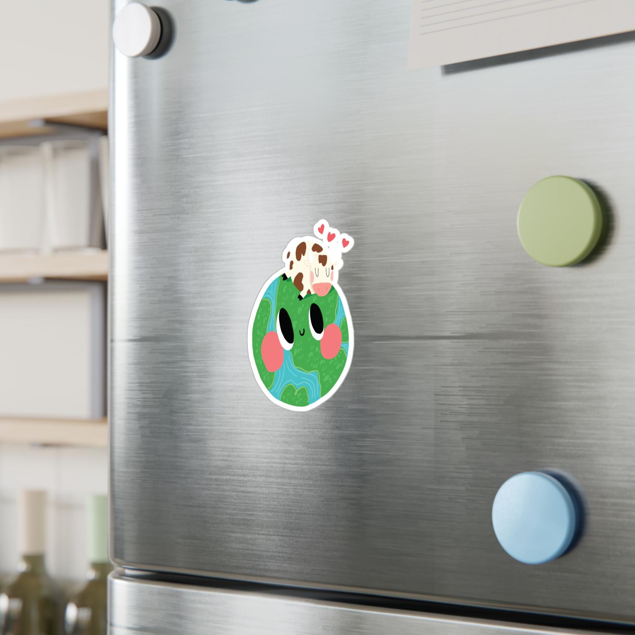 Napping Cow Sticker - Etsy