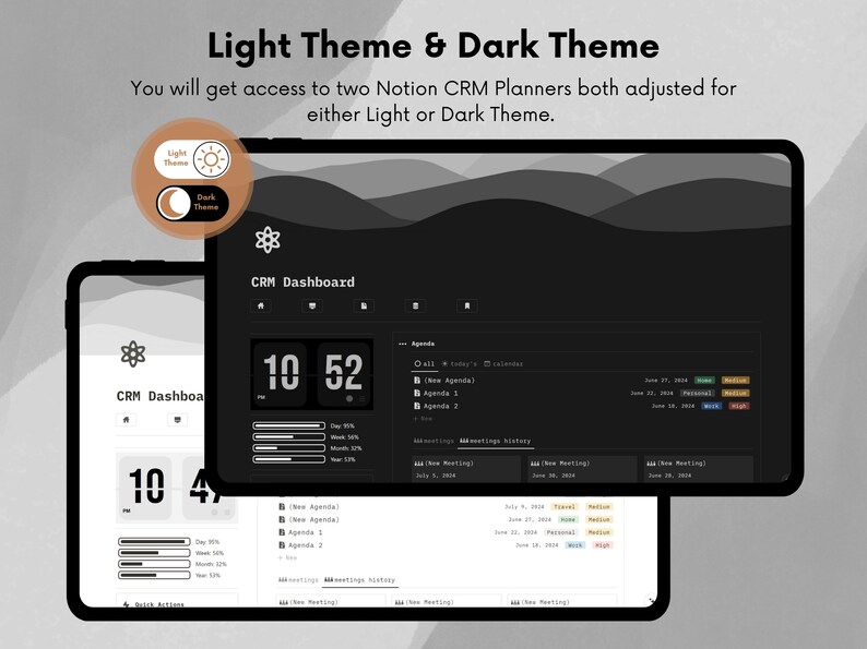 CRM Notion Template Task Tracker Planner Project Management Template ...