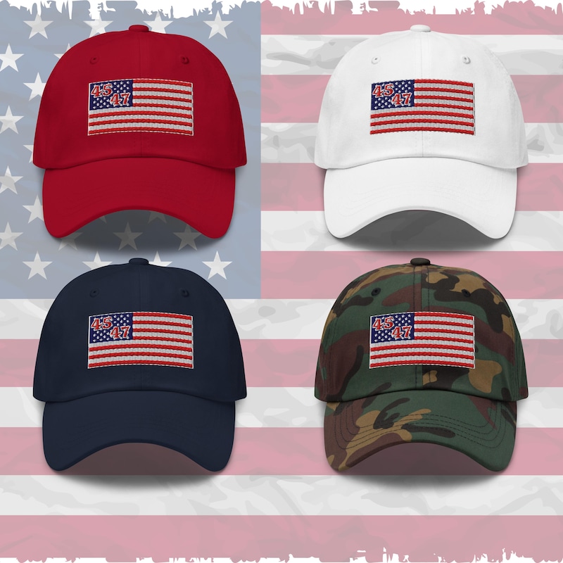 Trump 45/47 Hat - Etsy