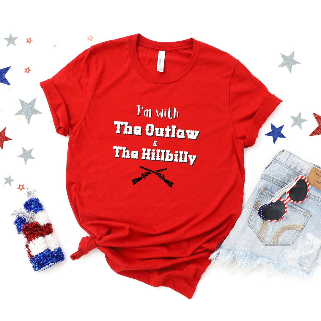 Outlaw Hillbilly T-shirt T-patriotic Shirt Rally Tee MAGA Inspired T ...
