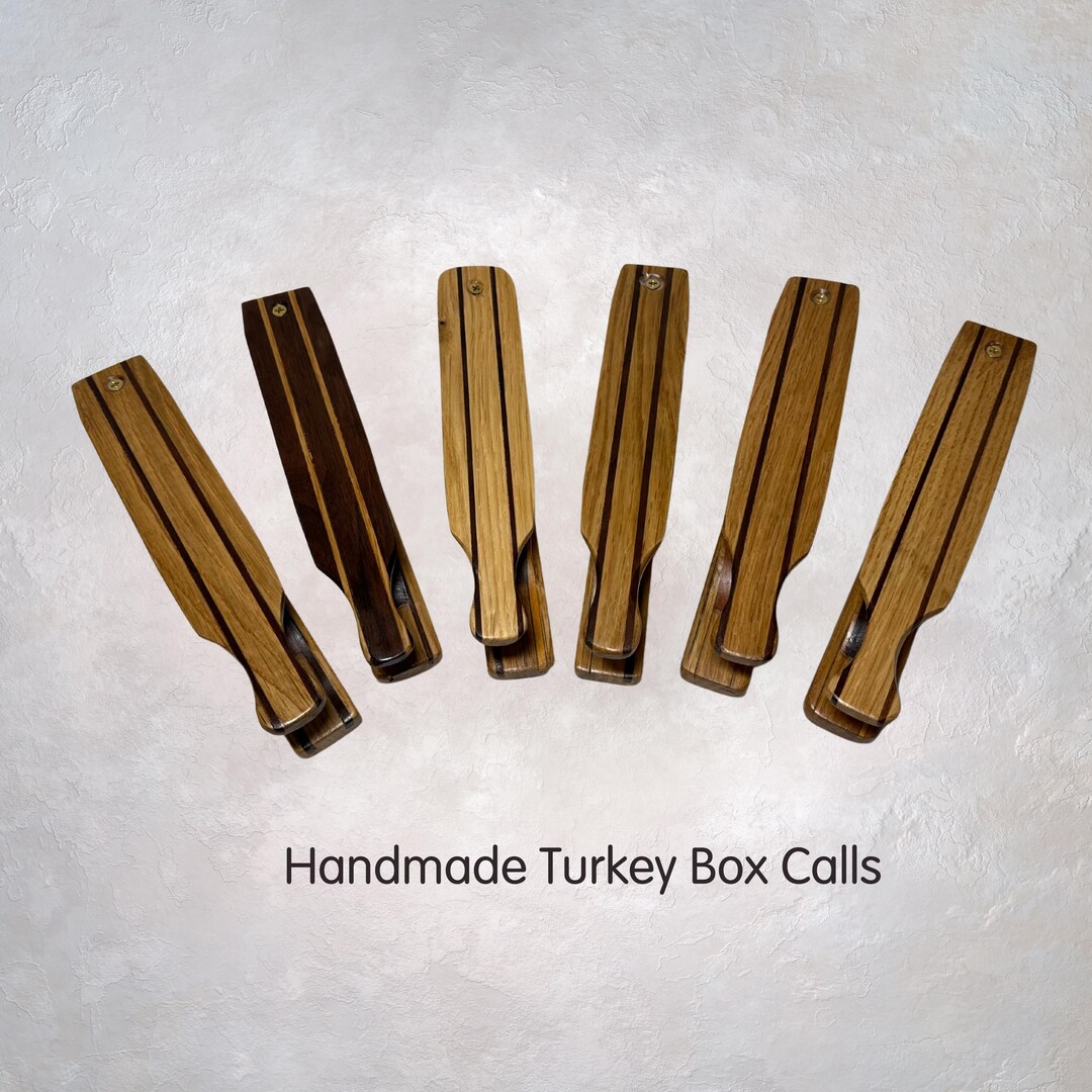 Handmade Wood Turkey Box Calls With Wood Inlay Unique Turkey Call ...