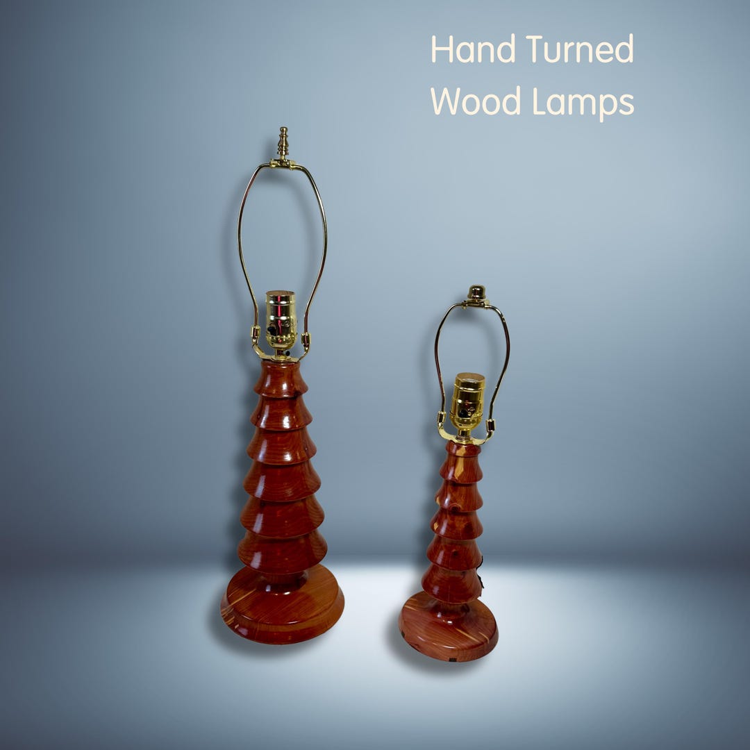 Handmade Wood Table Lamps Home Decor Unique Gift Wooden Lamp One of a ...
