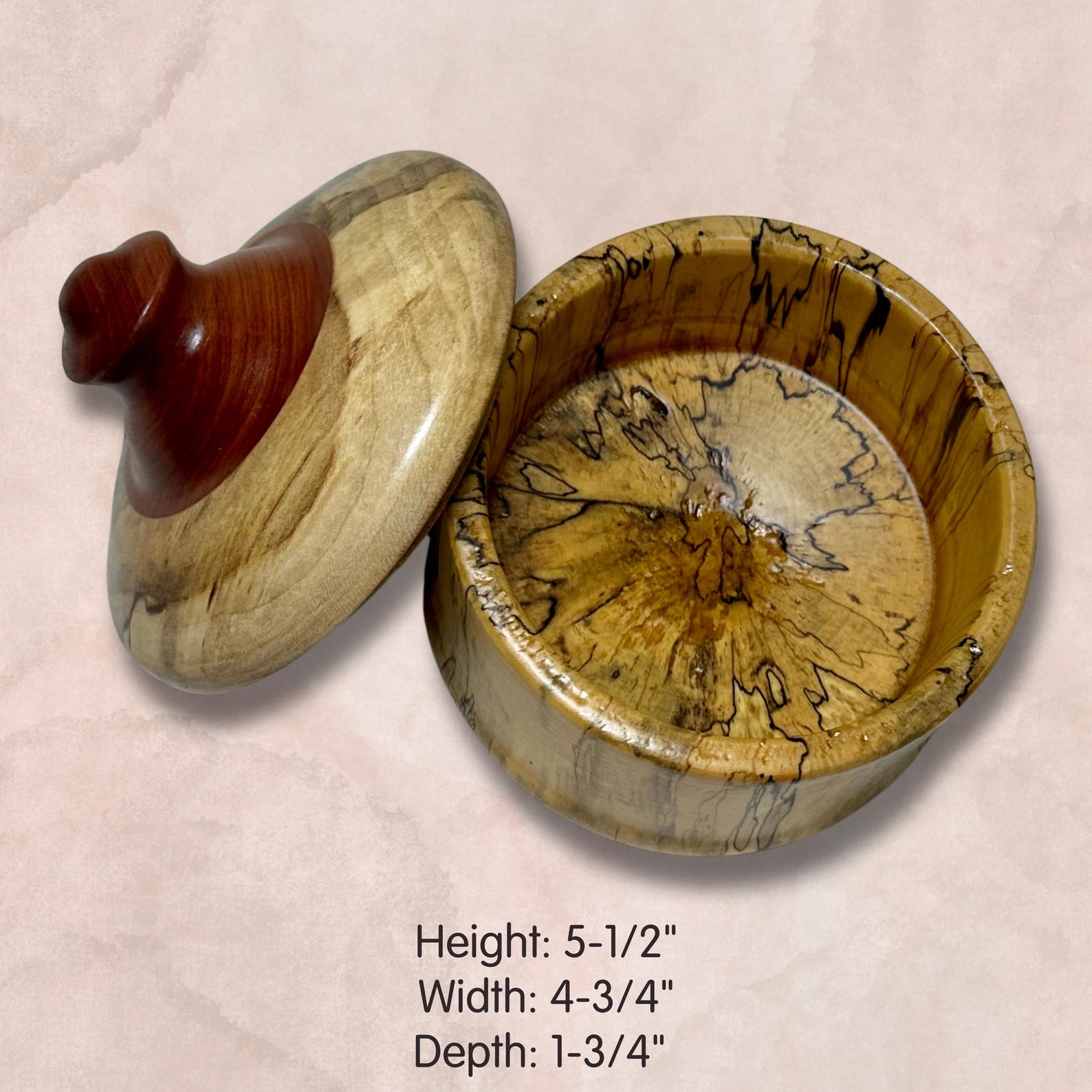 Handmade Wooden Trinket Box: Lathe Turned Reclaimed Wood Keepsake - Etsy